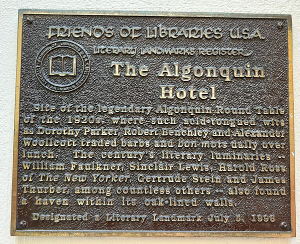 Hotel Review: NYC's Iconic Algonquin Hotel - Luxury Web